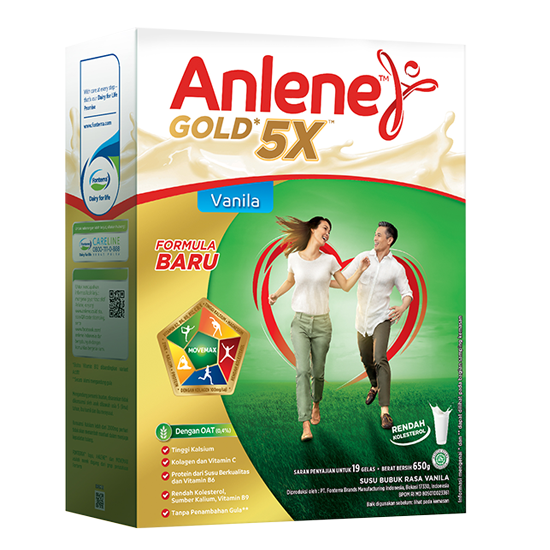 Penuhi Kebutuhan Nutrisi dengan Anlene Gold 5X & Anlene Actifit 3X
